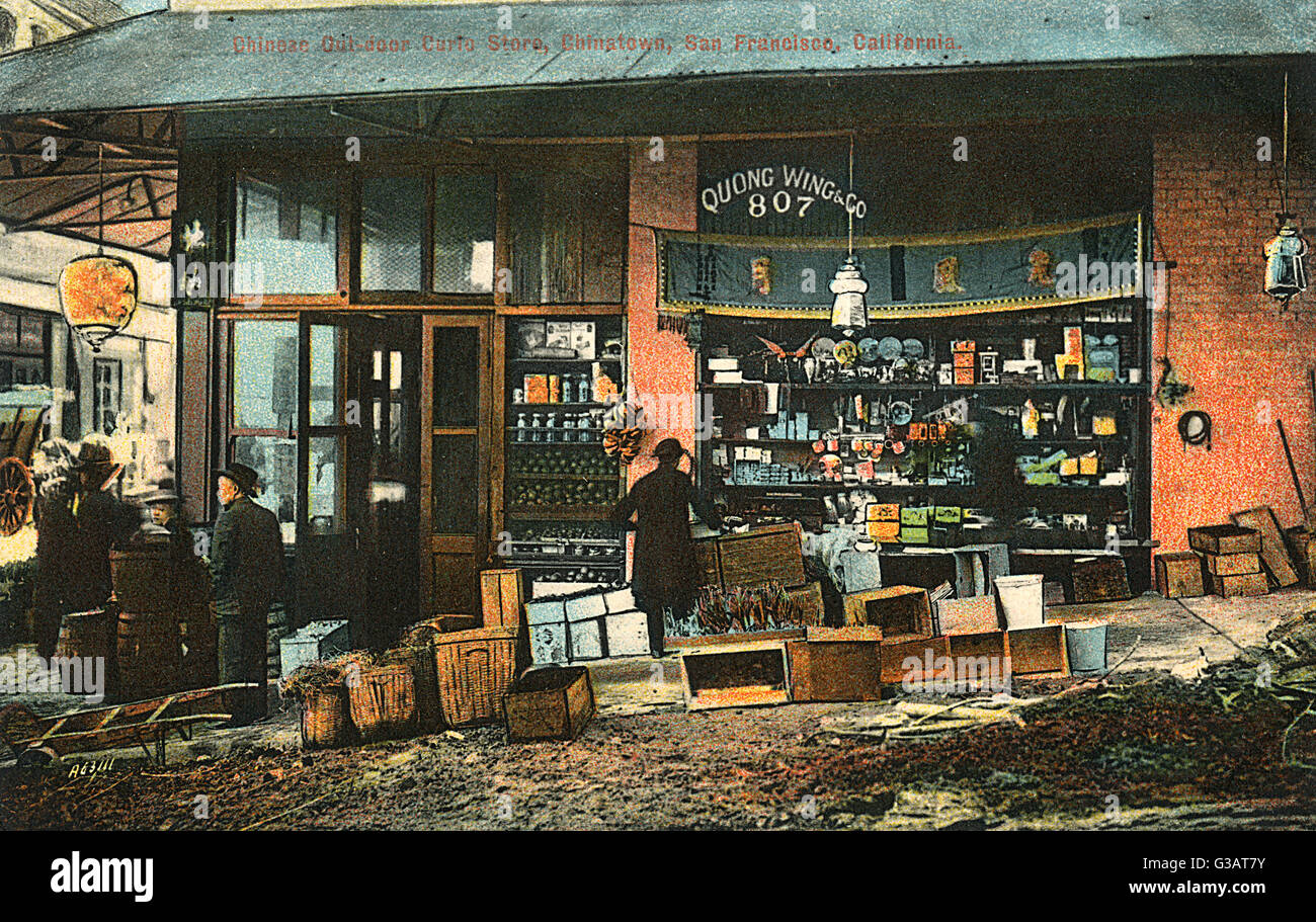 Curio store in Chinatown, San Francisco, California, USA Stock Photo ...