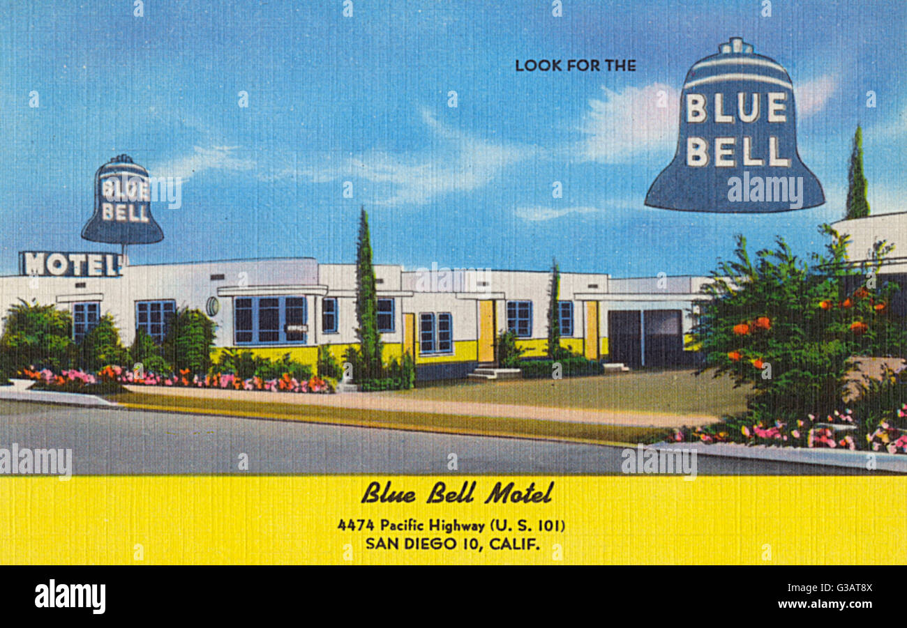 Blue Bell Motel, San Diego, California, USA Stock Photo - Alamy