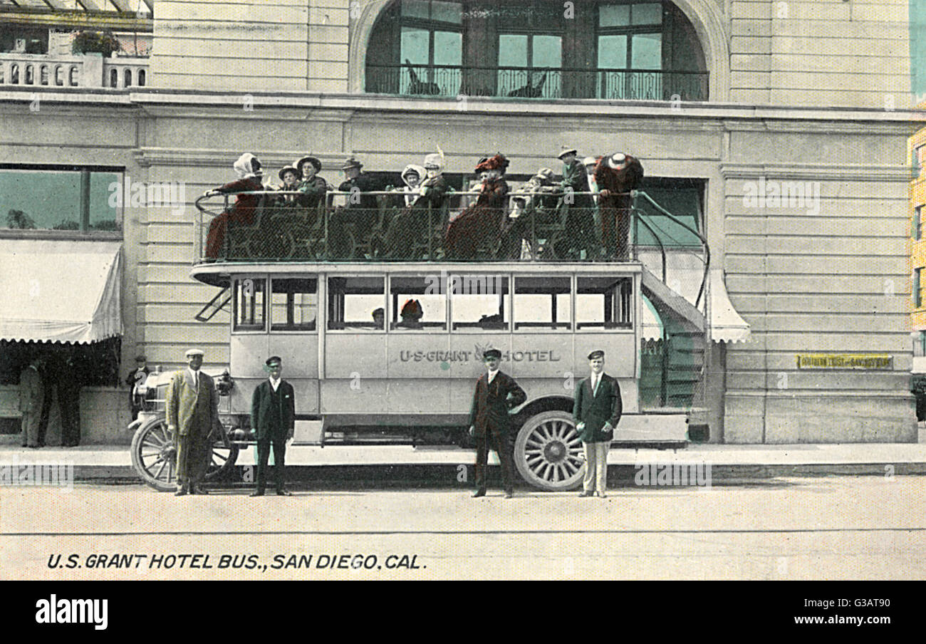 U S Grant Hotel bus, San Diego, California, USA Stock Photo - Alamy