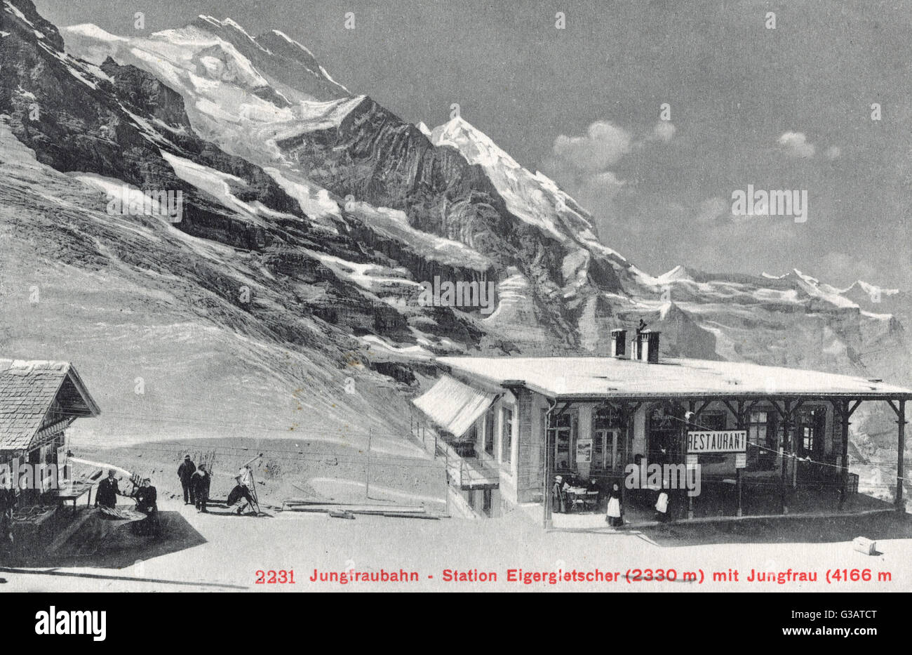 Eigergletscher station hi-res stock photography and images - Alamy