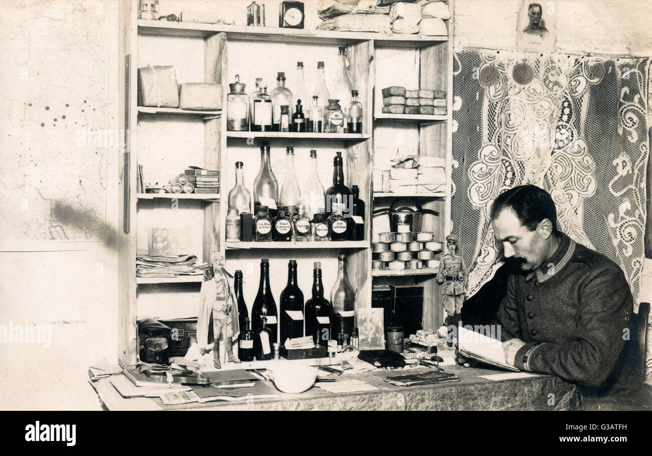 German army medic or quartermaster, WW1 Stock Photo - Alamy