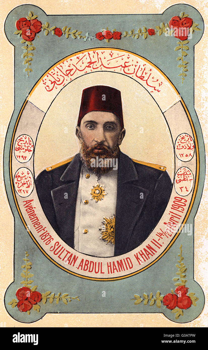 Sultan Abdulhamid II - ruler of the Ottoman Turks Stock Photo - Alamy