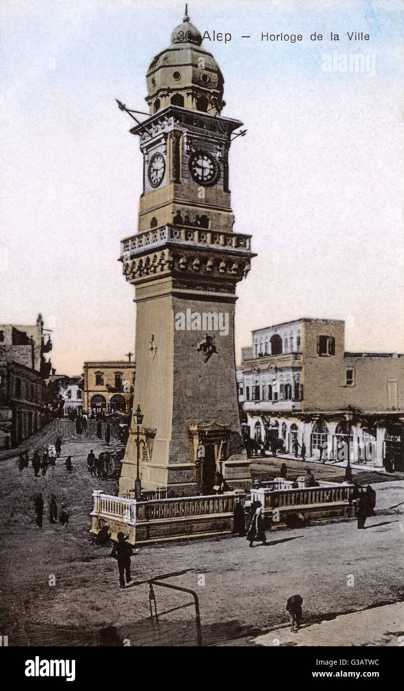 Bab al-Faraj Clock tower - Aleppo, Syria Stock Photo - Alamy