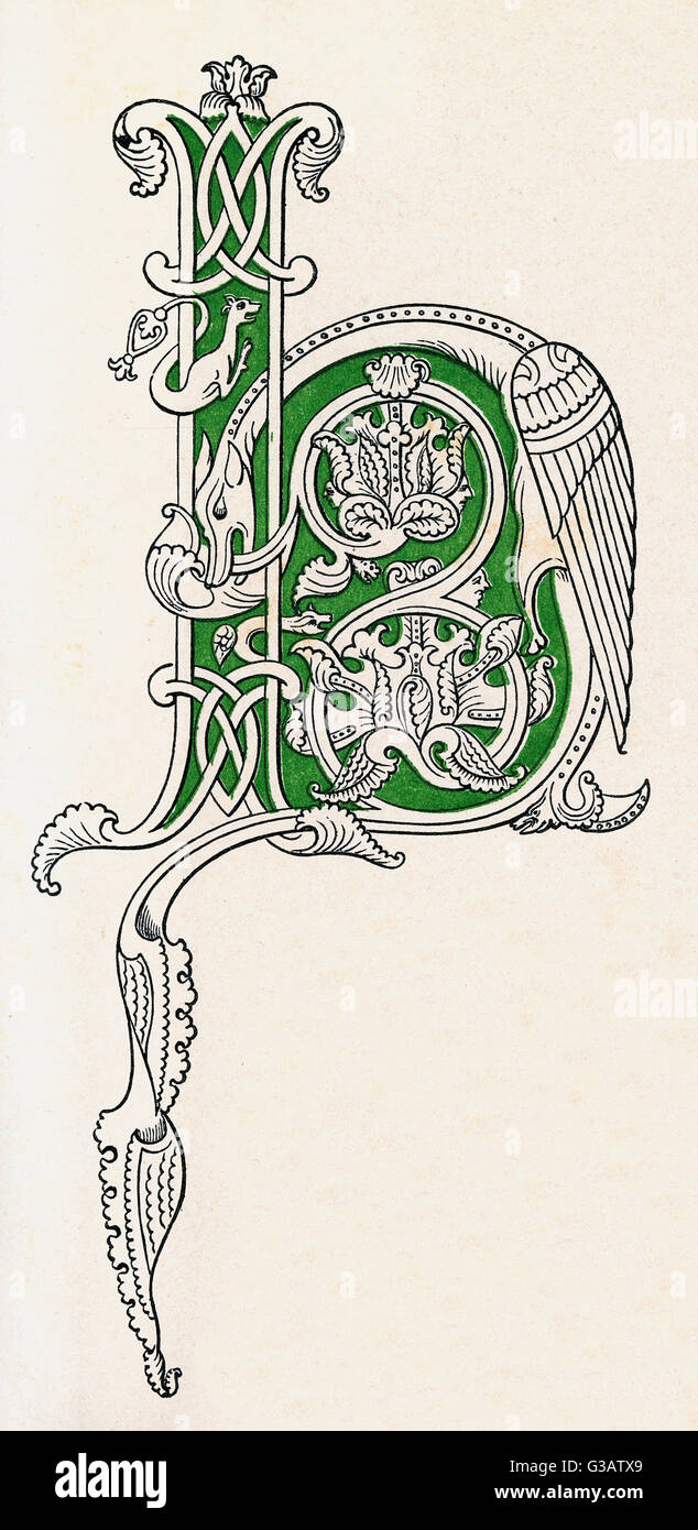 Medieval Illuminated Letters High Resolution Stock Photography and ...