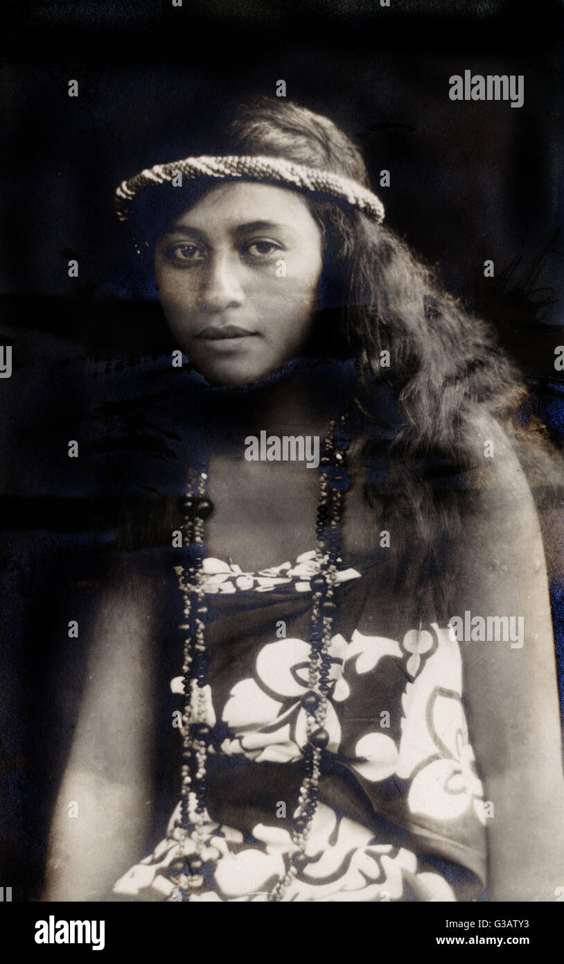 A Beauty of the Island of Rarotonga, Cook Islands Stock Photo - Alamy