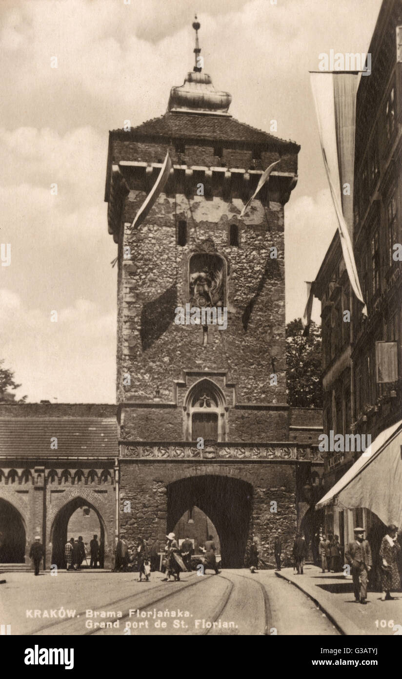 Krakow, Poland - St Florian Gate Stock Photo - Alamy