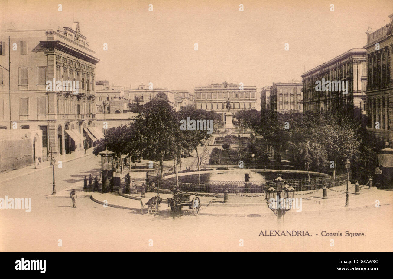 Alexandria, Egypt - Consuls Square Stock Photo - Alamy