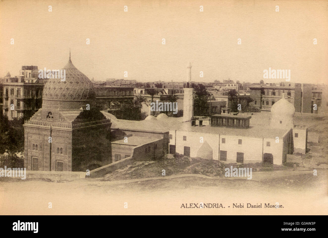 Alexandria, Egypt - Nebi Daniel Mosque Date: circa 1905 Stock Photo - Alamy