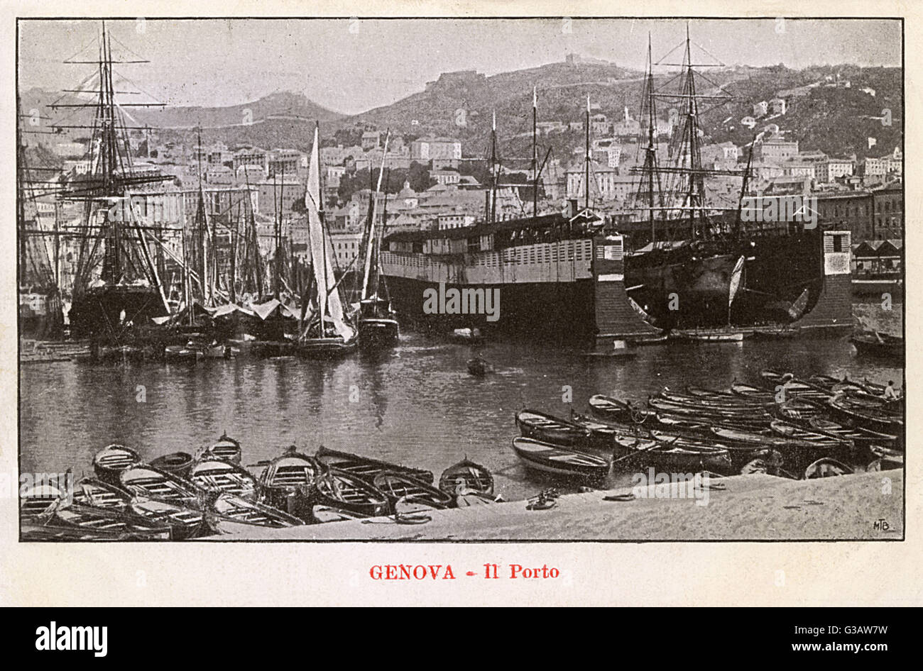 The Port at Genoa, Italy Stock Photo - Alamy