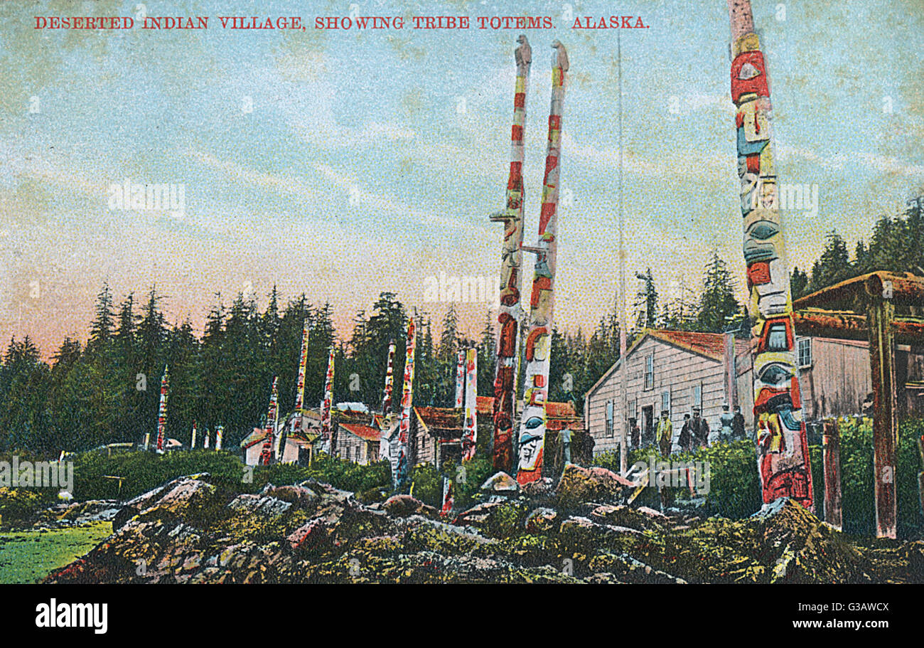 Deserted Native American village, Alaska, USA Stock Photo - Alamy