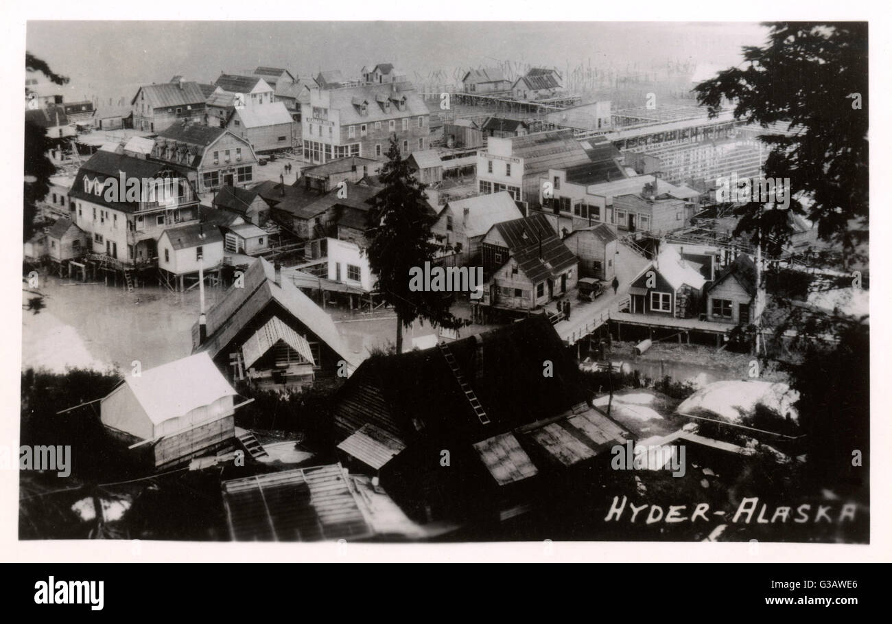 Aerial view of Hyder, Alaska, USA Stock Photo - Alamy