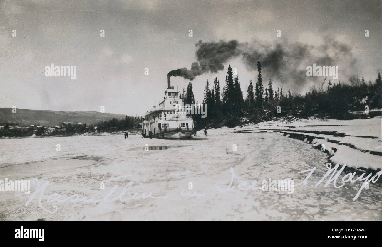 Steamer in ice, Mayo, Yukon Territory, Canada Stock Photo - Alamy