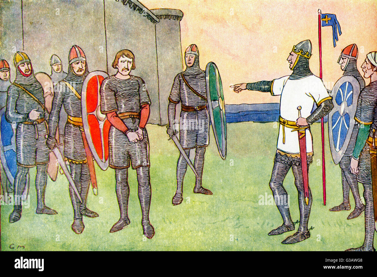 King Henry I chastises his older brother Robert Stock Photo - Alamy
