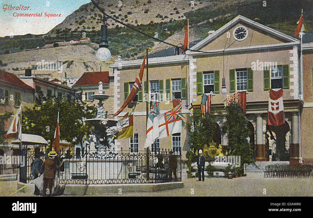 Commercial Square, Gibraltar Stock Photo - Alamy