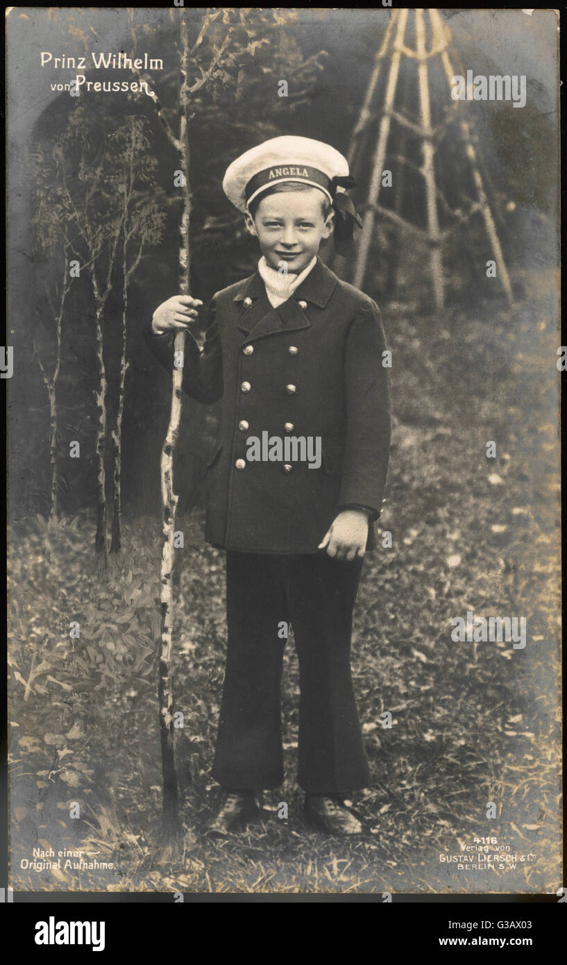 PRINCE WILHELM OF PRUSSIA Son of Crown Prince Wilhelm, in 1913 Date ... PRINCE WILHELM OF PRUSSIA Son of Crown Prince Wilhelm, in 1913 Date ...