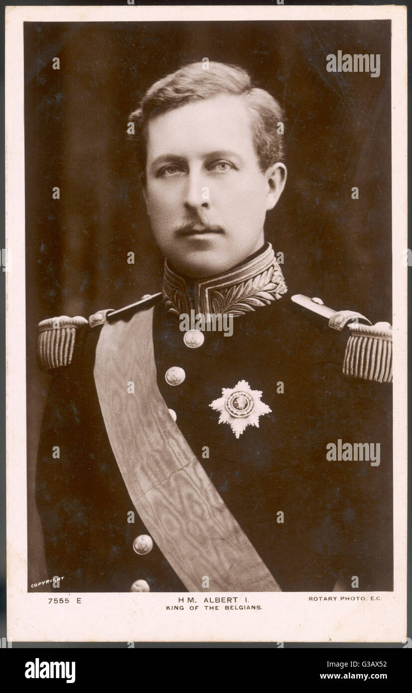 King of Belgium - Albert I Stock Photo - Alamy