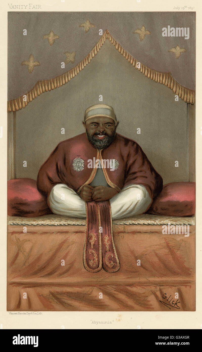 MENELIK II Emperor of Ethiopia Stock Photo - Alamy