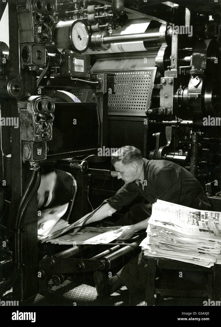 Printing Press 1950s High Resolution Stock Photography and Images - Alamy