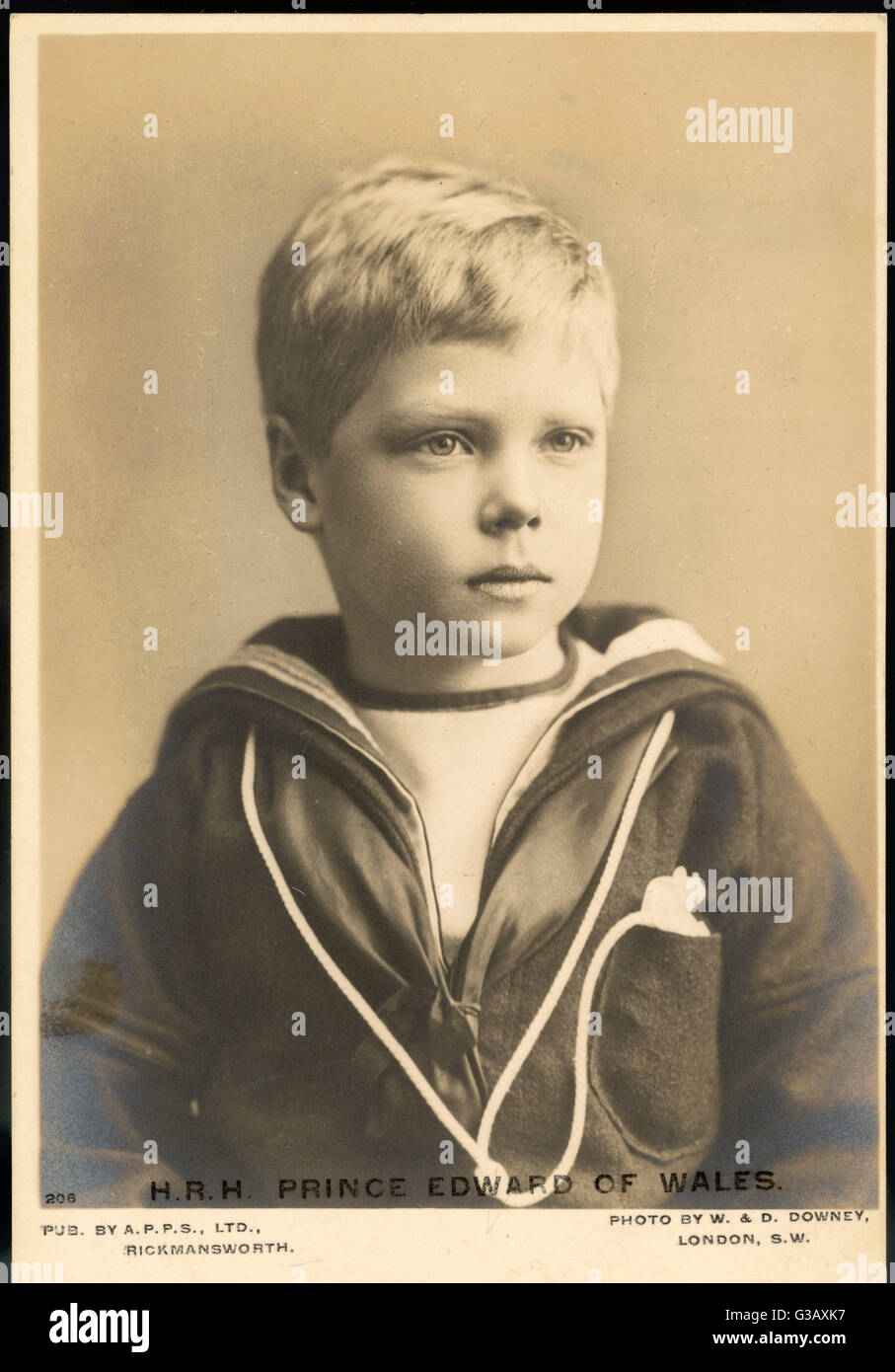 EDWARD VIII/BOY POSTCARD Stock Photo - Alamy