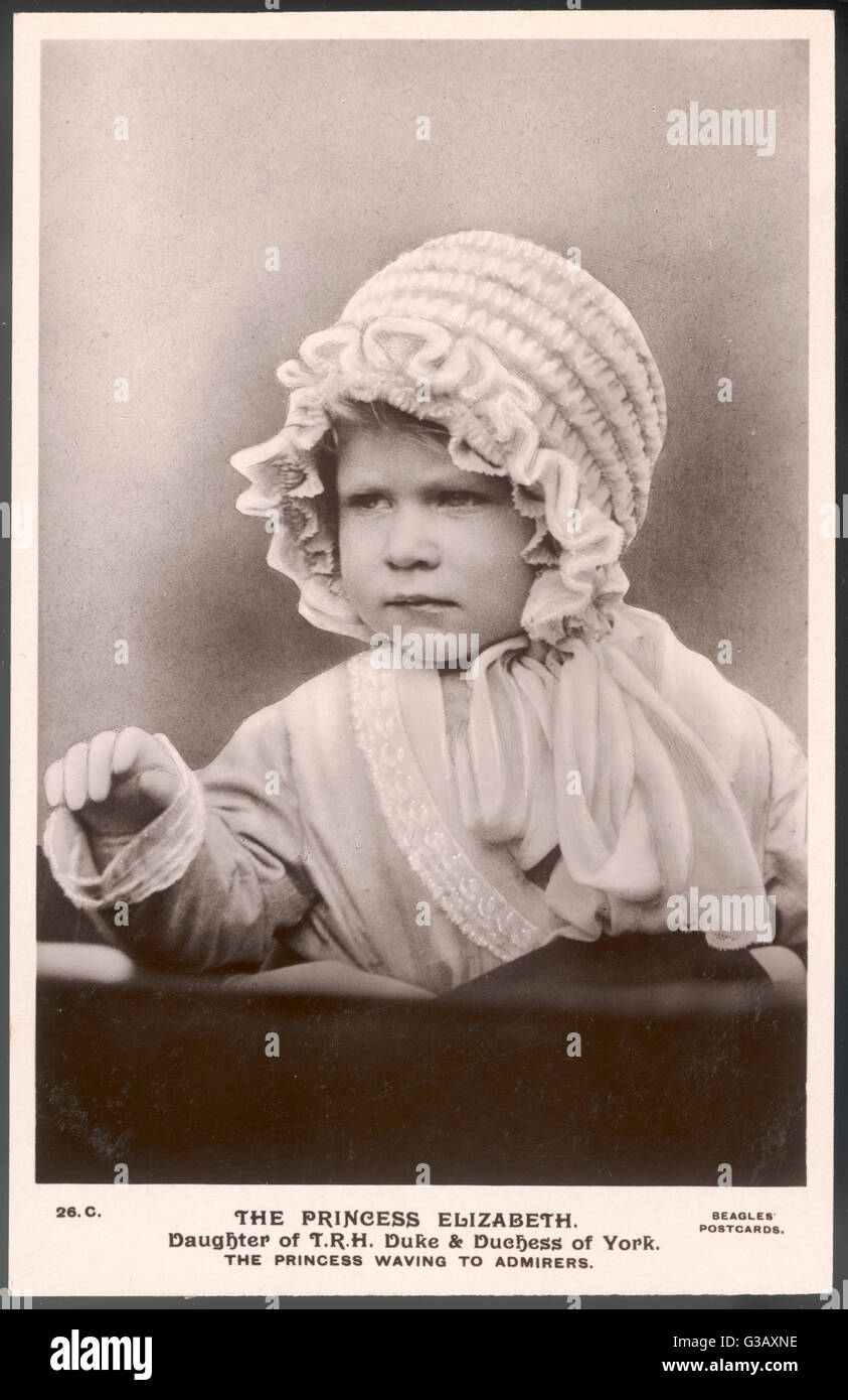 Queen Elizabeth II as a child Stock Photo - Alamy