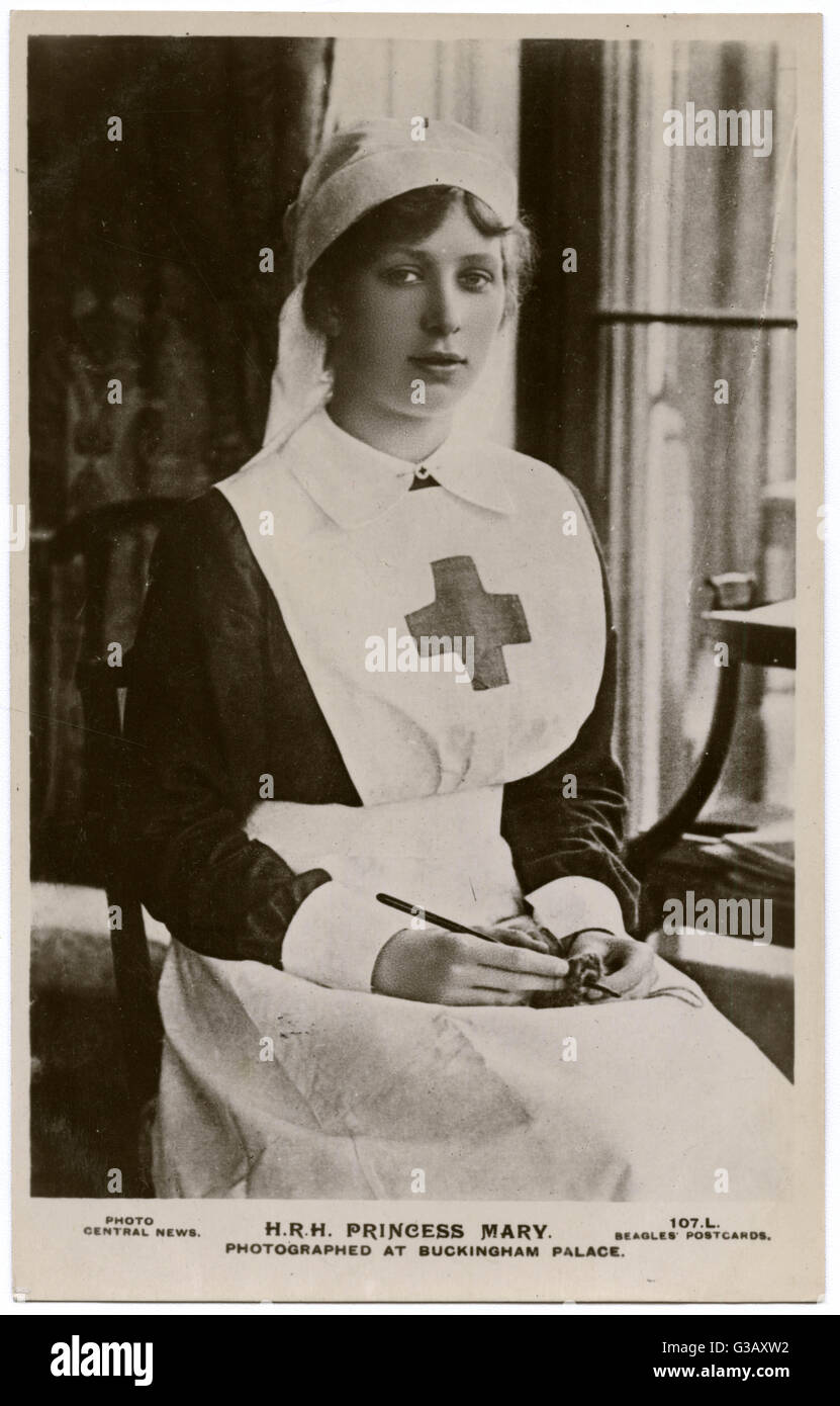 Princess Mary as a nurse during World War One Stock Photo - Alamy
