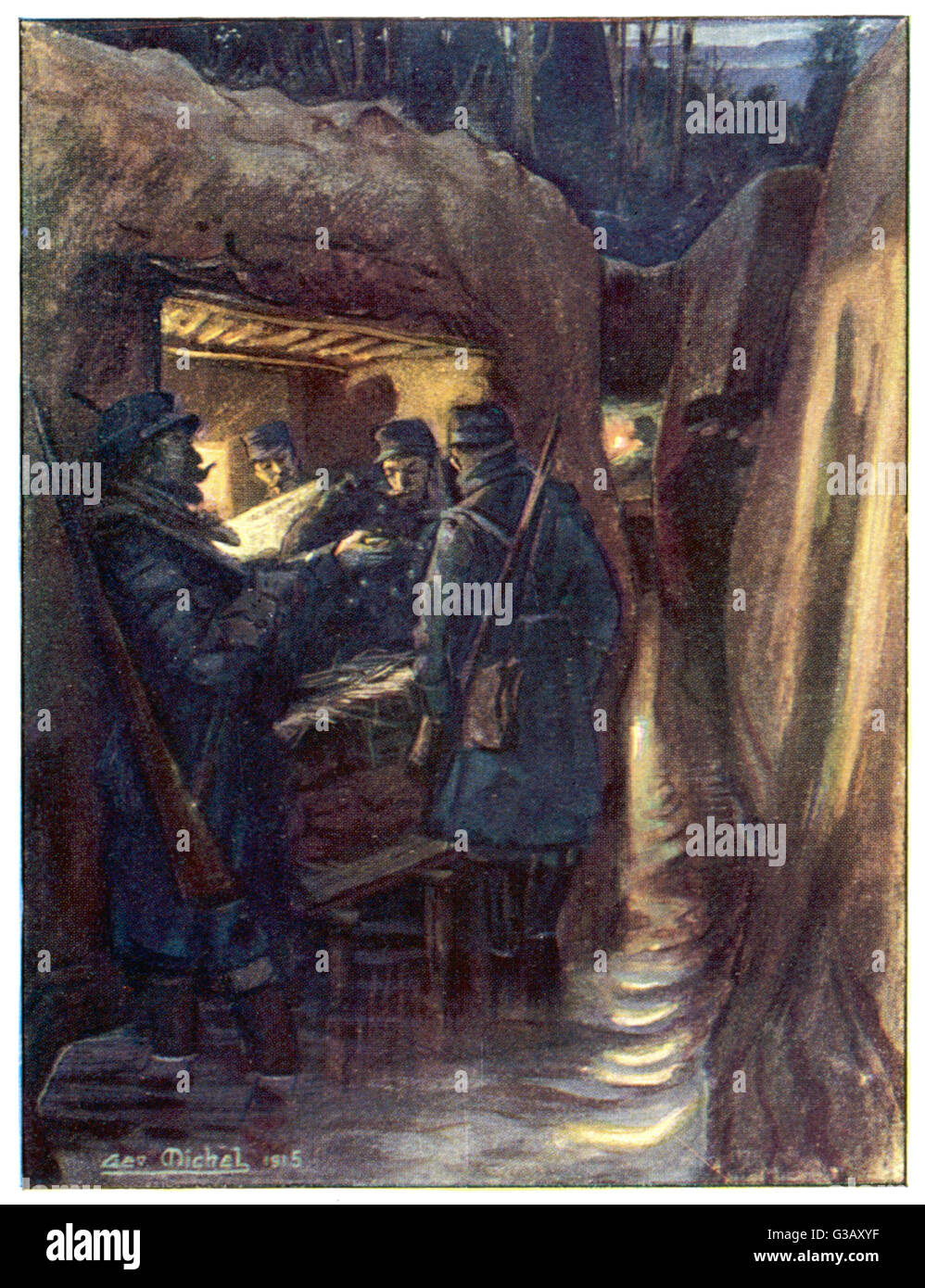 Dugout and the trenches hi-res stock photography and images - Alamy