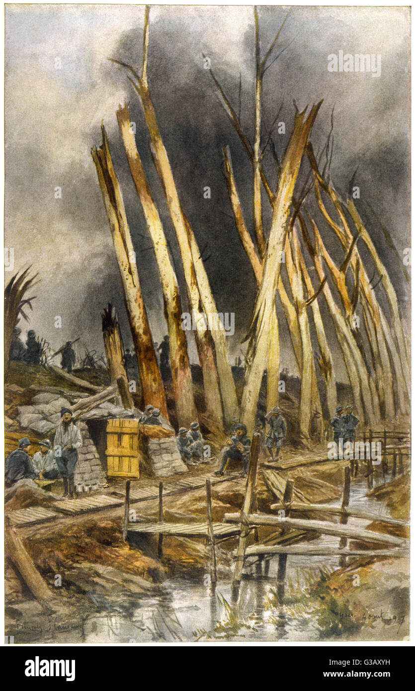 FRENCH FRONT LINE 1917 Stock Photo - Alamy