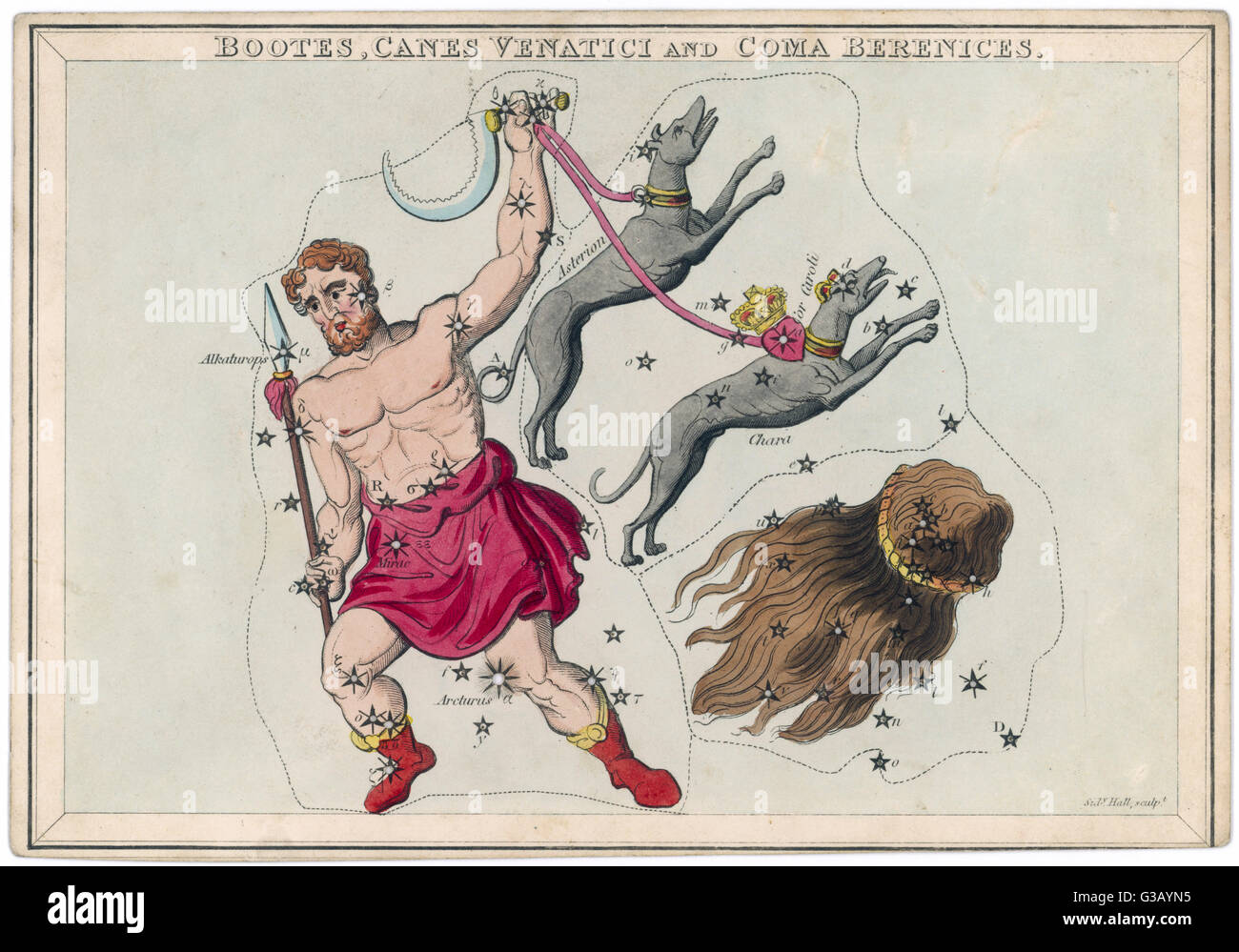 Bootes constellation map hi-res stock photography and images - Alamy