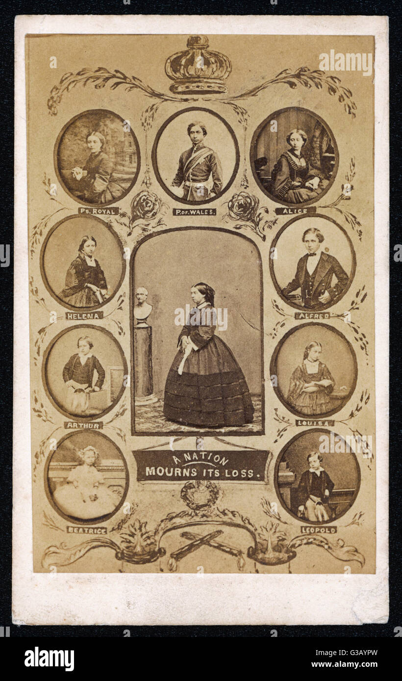 QUEEN VICTORIA and her nine children mourn the loss of Albert Date ...