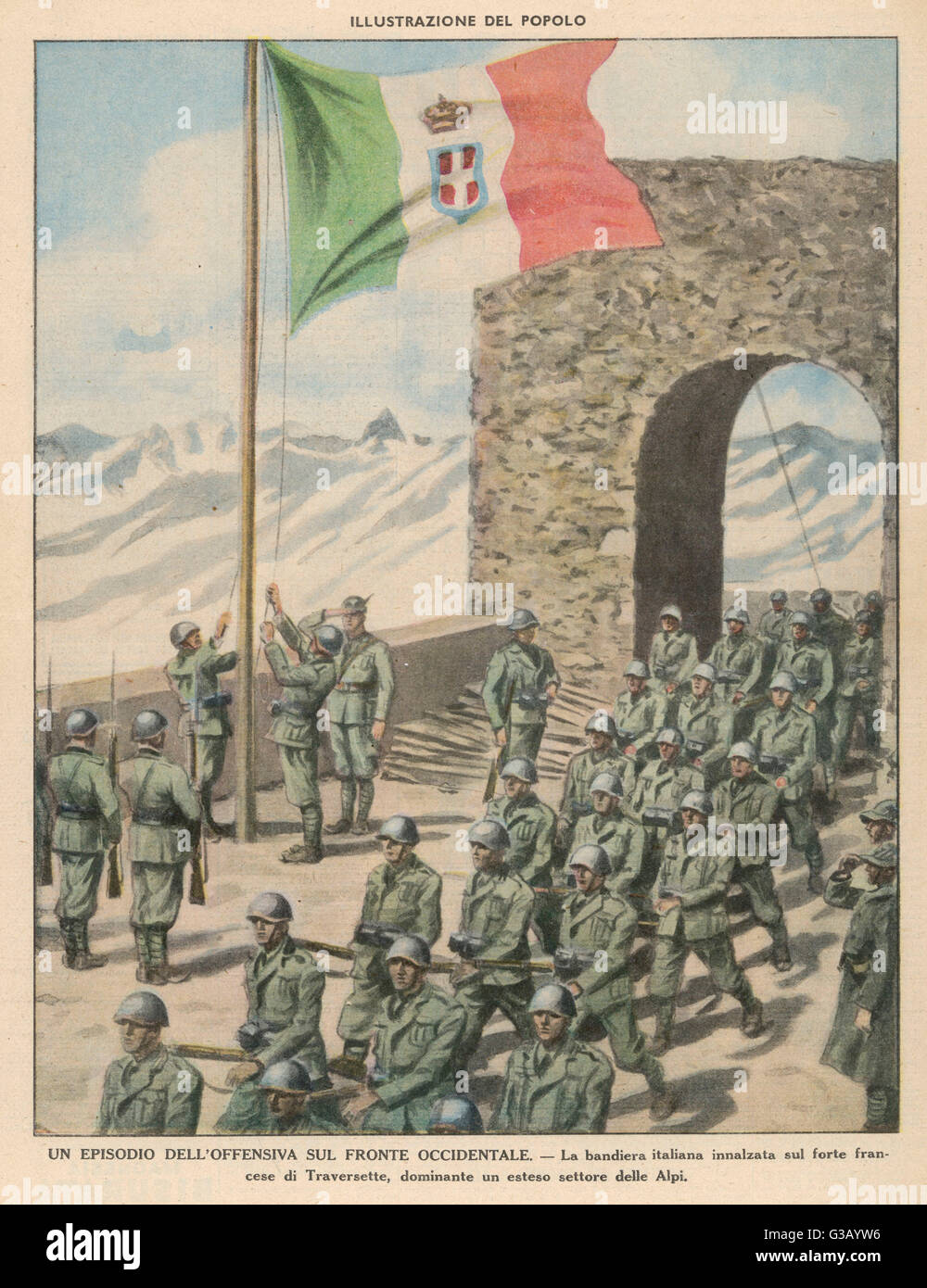Italian war flag hi-res stock photography and images - Alamy