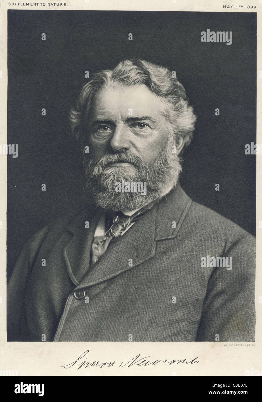 Simon newcomb american astronomer date hi-res stock photography and ...