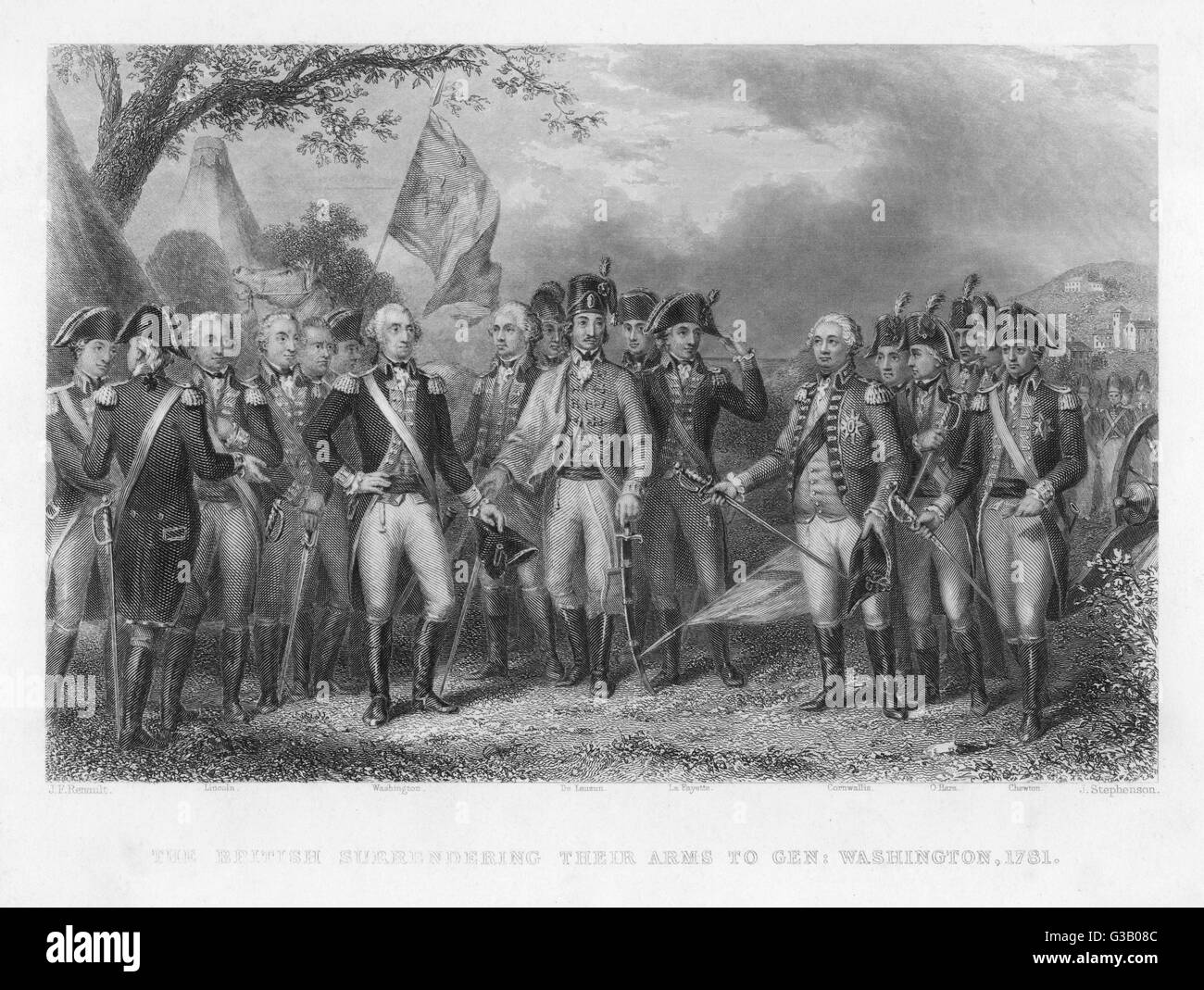 The surrender of yorktown hi-res stock photography and images - Alamy