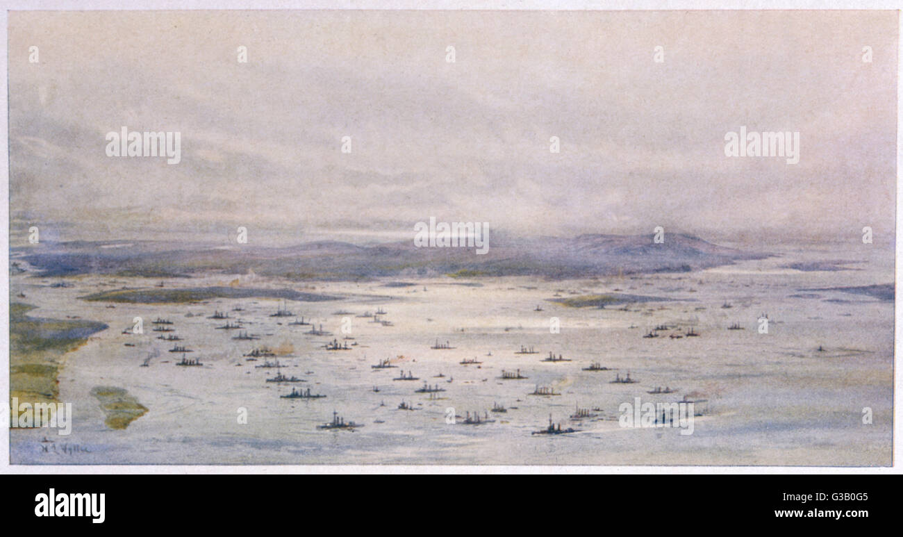 BRITISH GRAND FLEET Stock Photo - Alamy