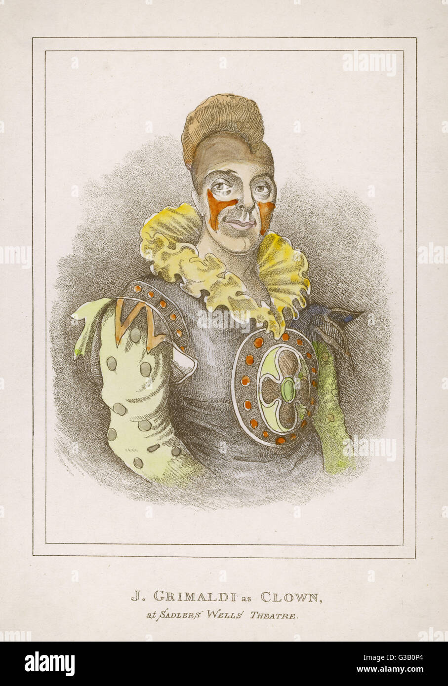JOSEPH GRIMALDI Clown, as seen at Sadler's Wells Theatre Date: 1778 ...