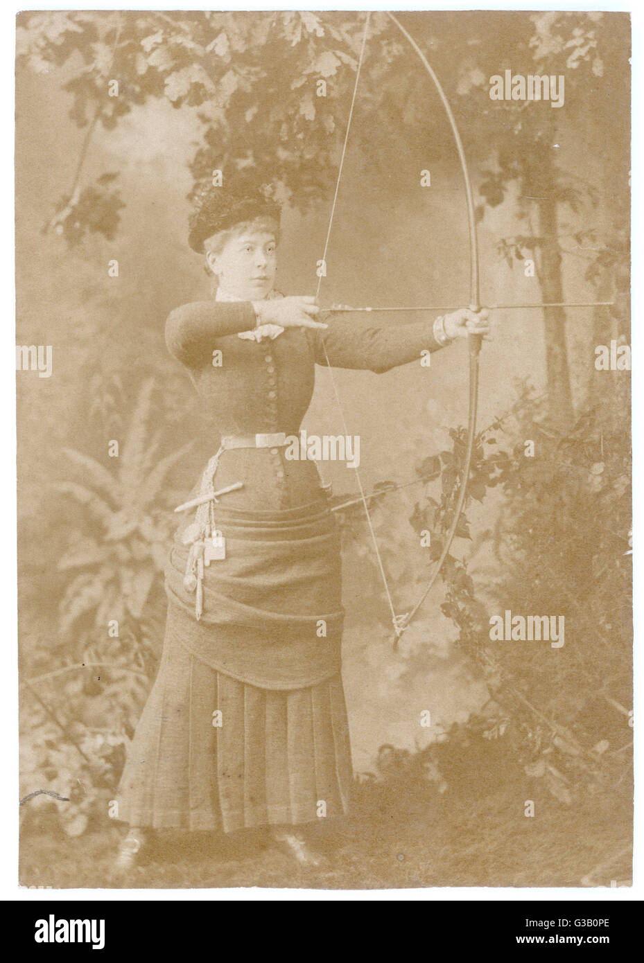 Lady Archer - 1880s - 2 of 2 Stock Photo - Alamy