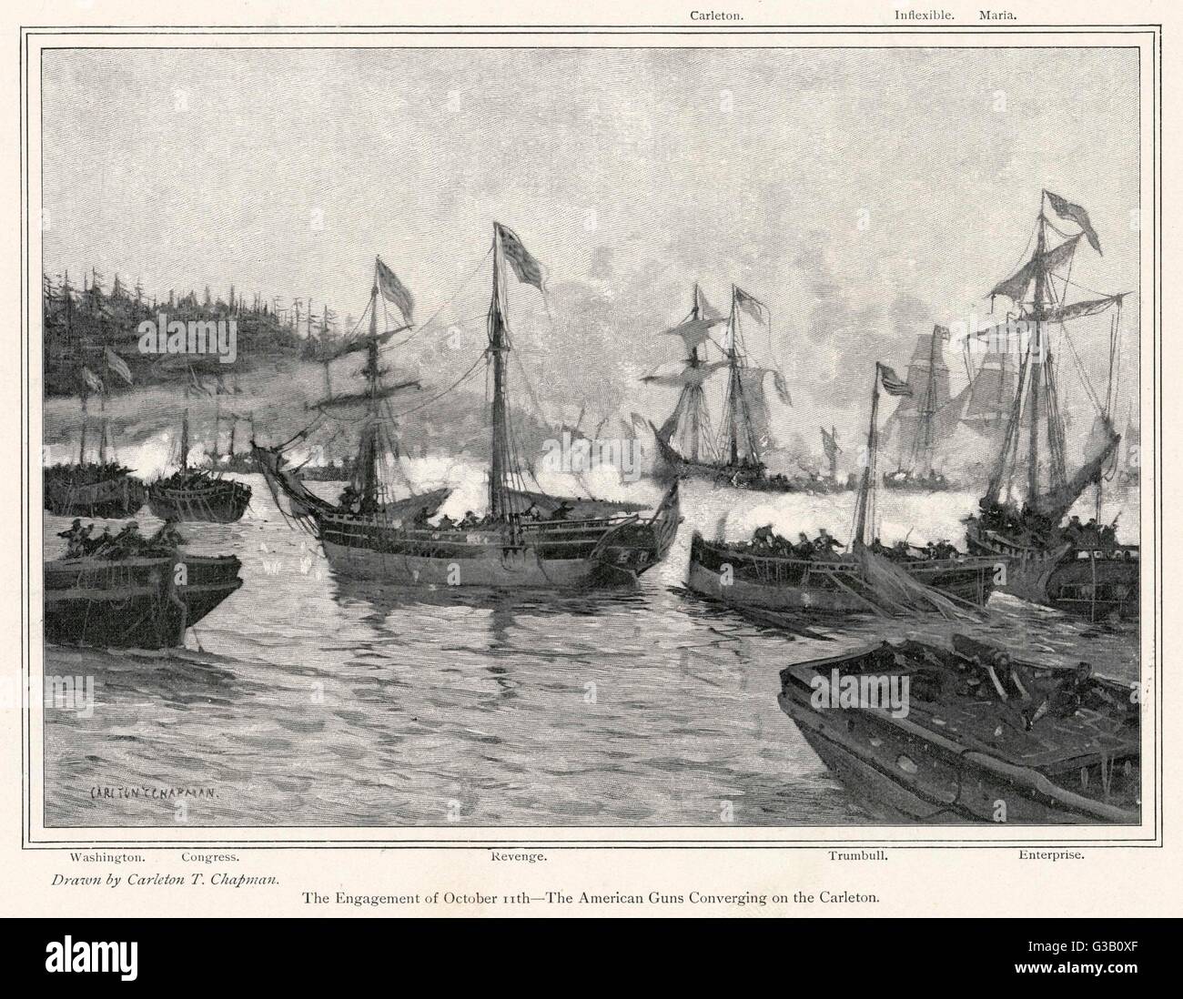 Gunboats 1776 hi-res stock photography and images - Alamy