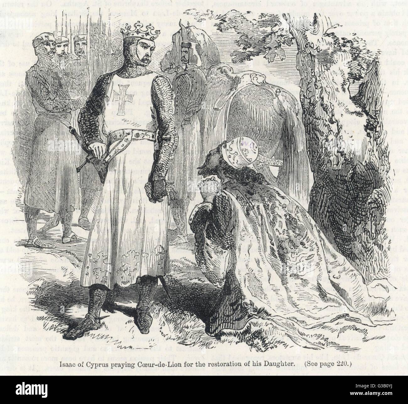 King Richard I and Isaac of Cyprus Stock Photo - Alamy