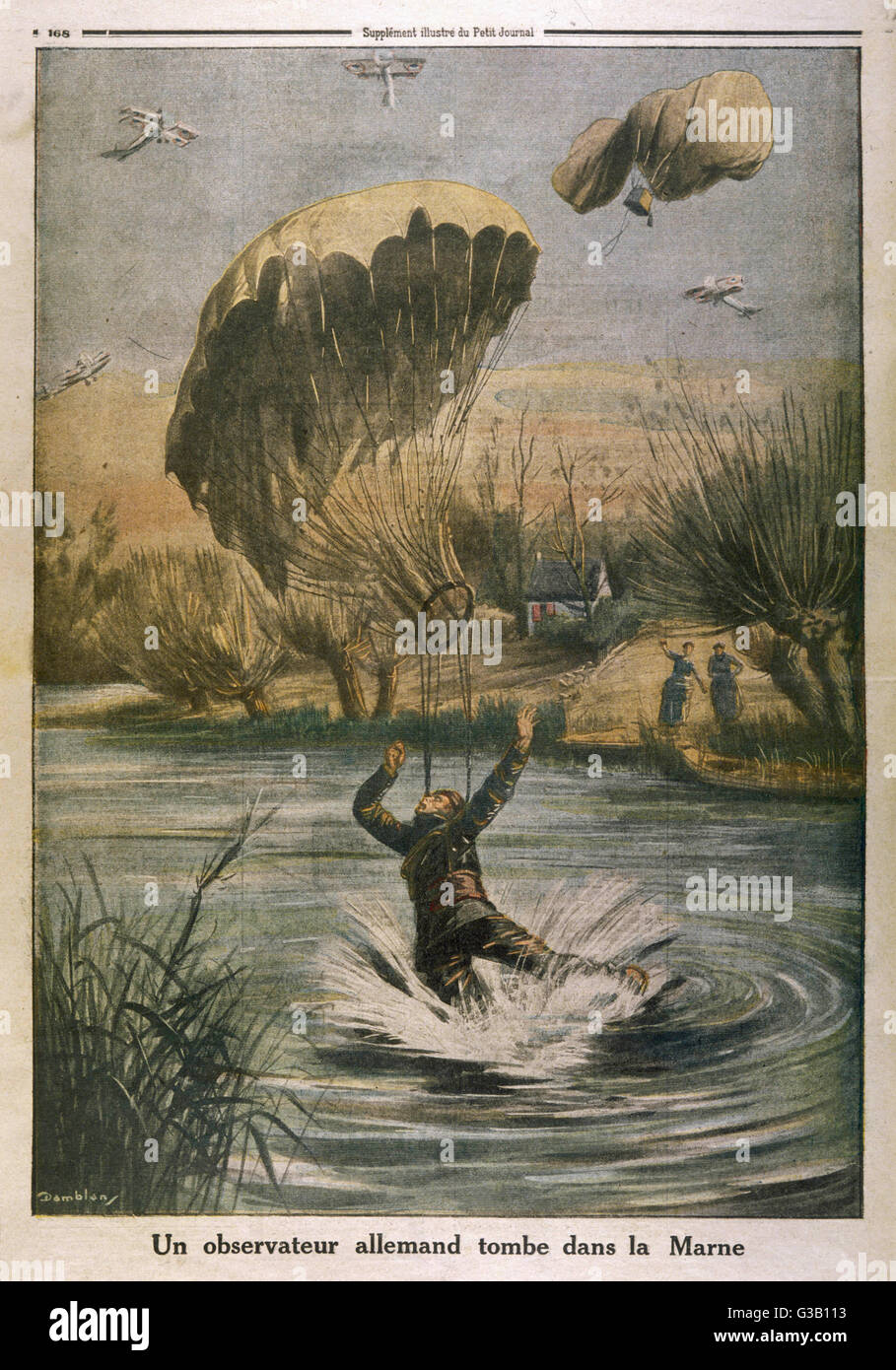 GERMAN PARACHUTES MARNE Stock Photo - Alamy