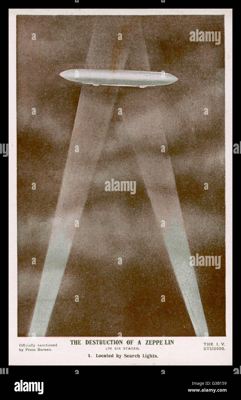 DESTRUCTION OF ZEPPELIN Stock Photo - Alamy