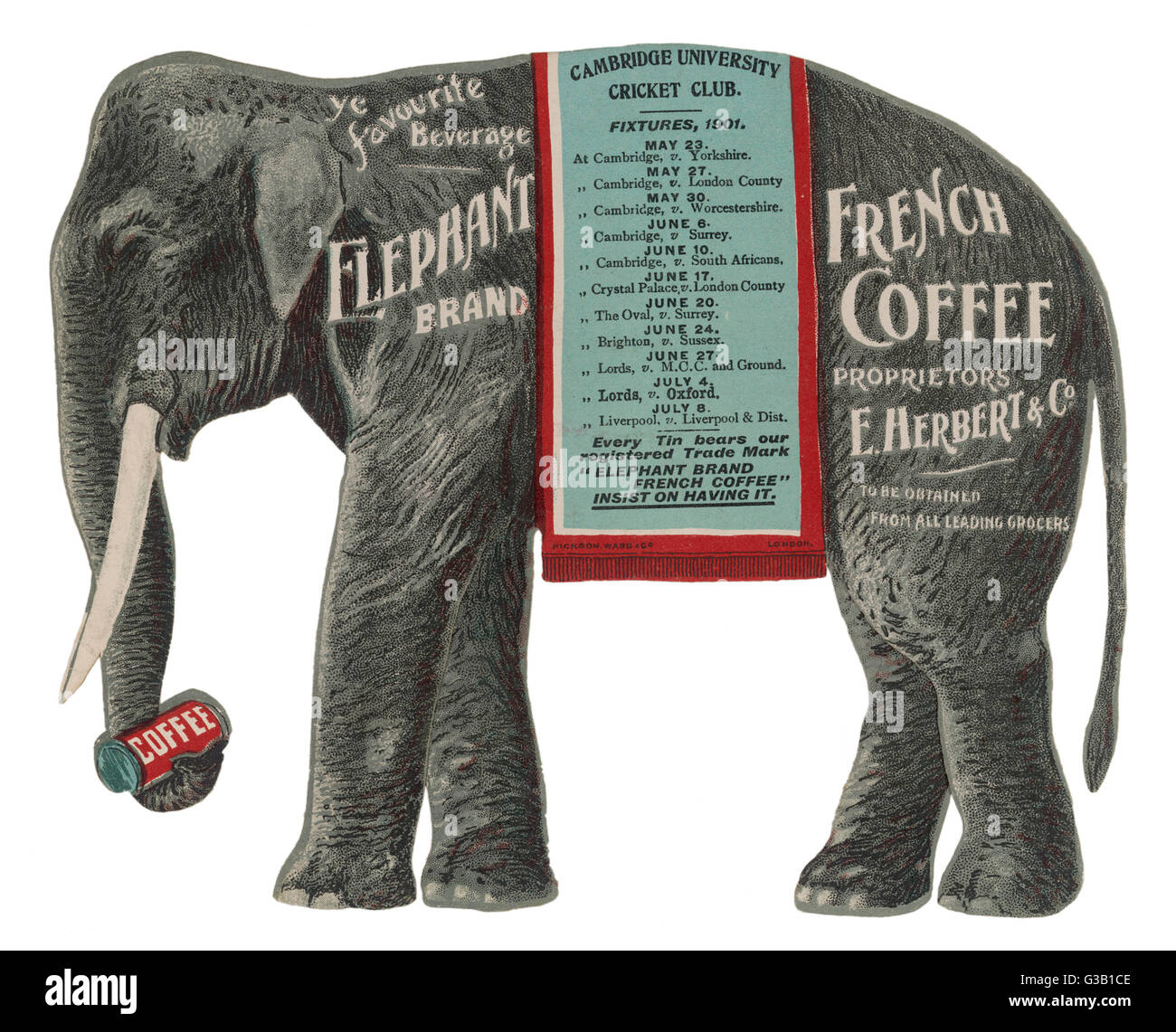 Advert - Elephant Coffee Stock Photo - Alamy
