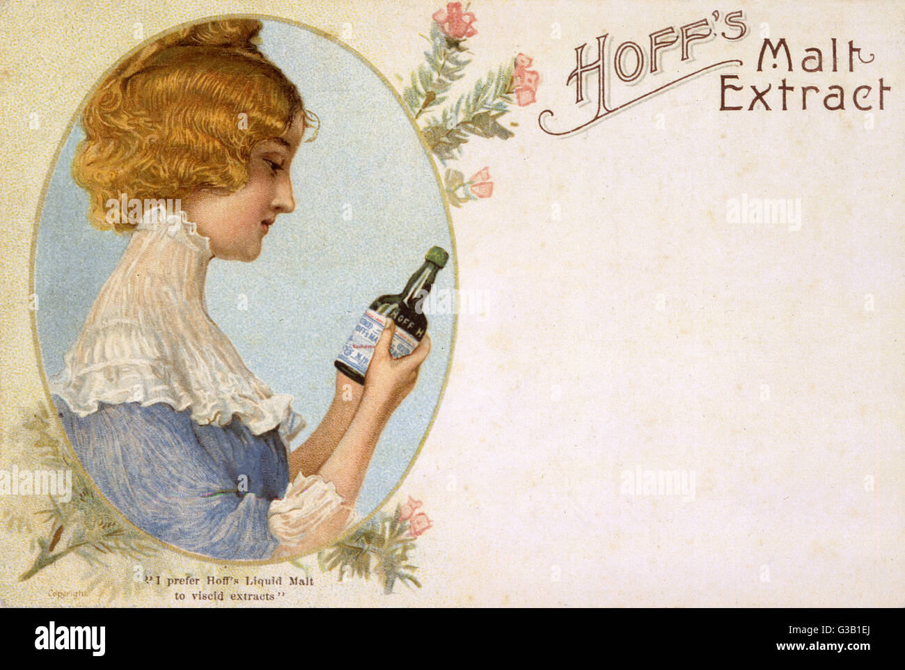 ADVERT/HOFF MALT EXTRACT Stock Photo - Alamy