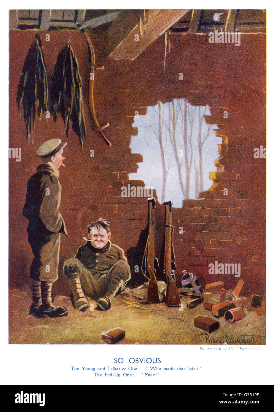 WW1 CARTOON/SO OBVIOUS Stock Photo - Alamy