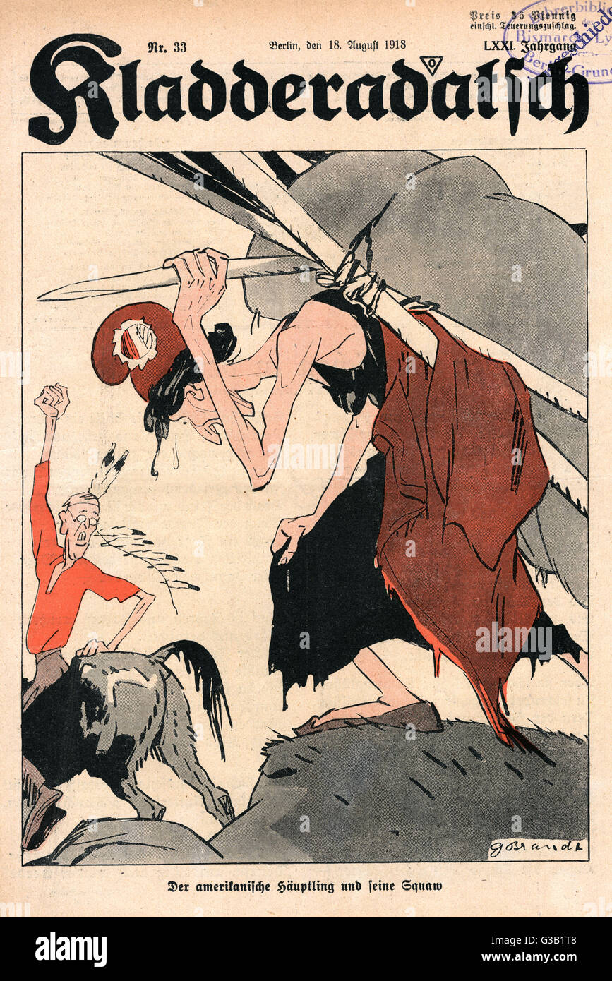 Cartoon chief squaw hi-res stock photography and images - Alamy