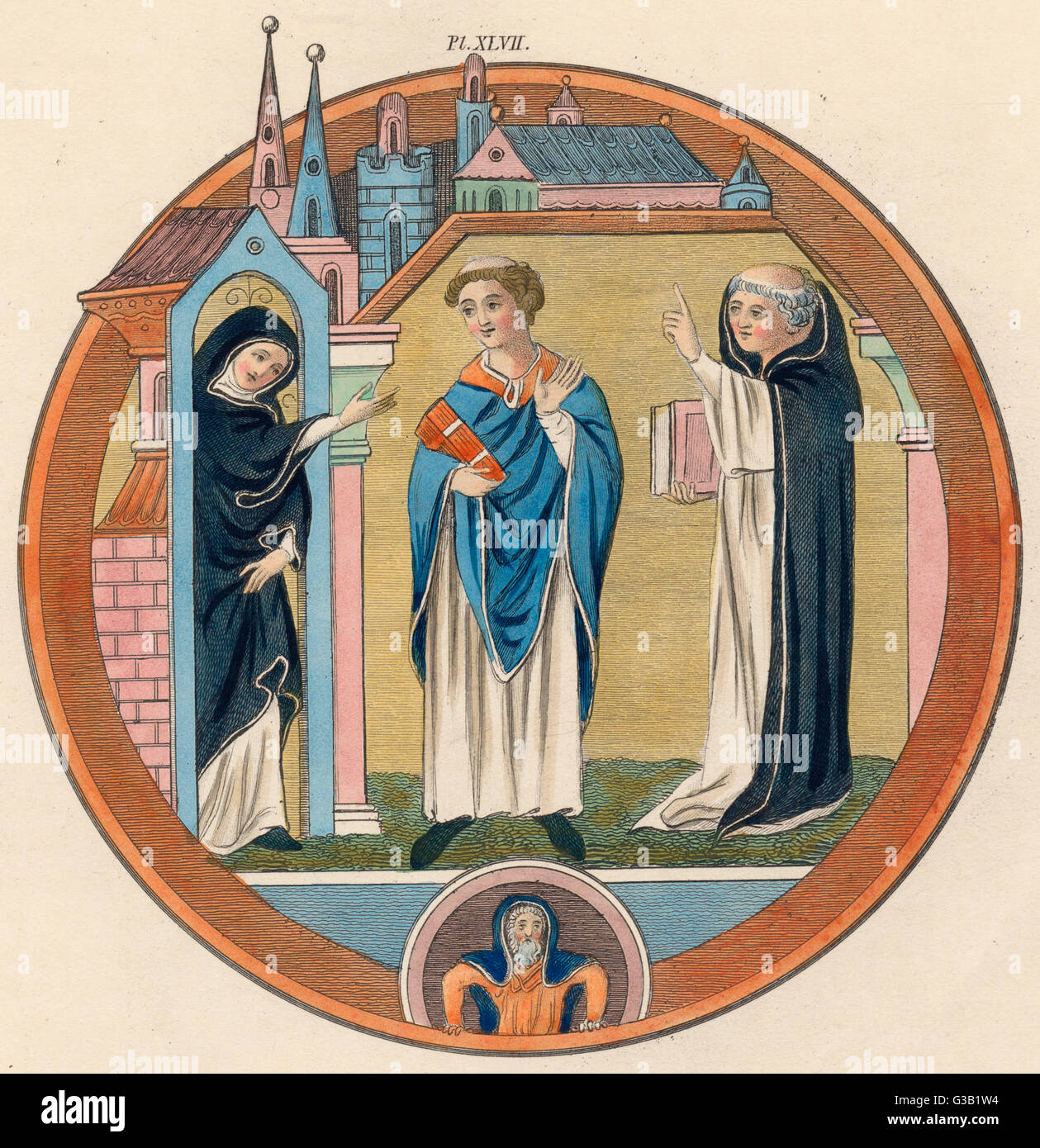 Two monks hi-res stock photography and images - Alamy