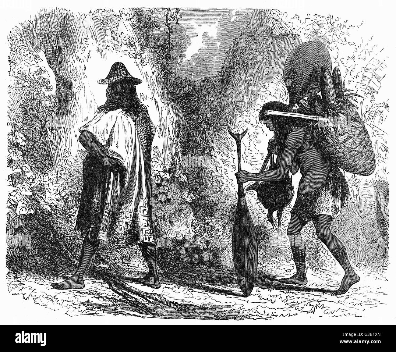 Native the panos people travels his wife hi-res stock photography and ...