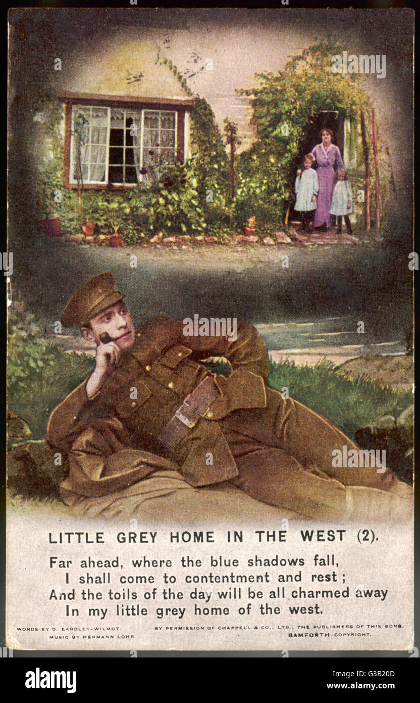 WW1 SOLDIER GREY HOME Stock Photo - Alamy