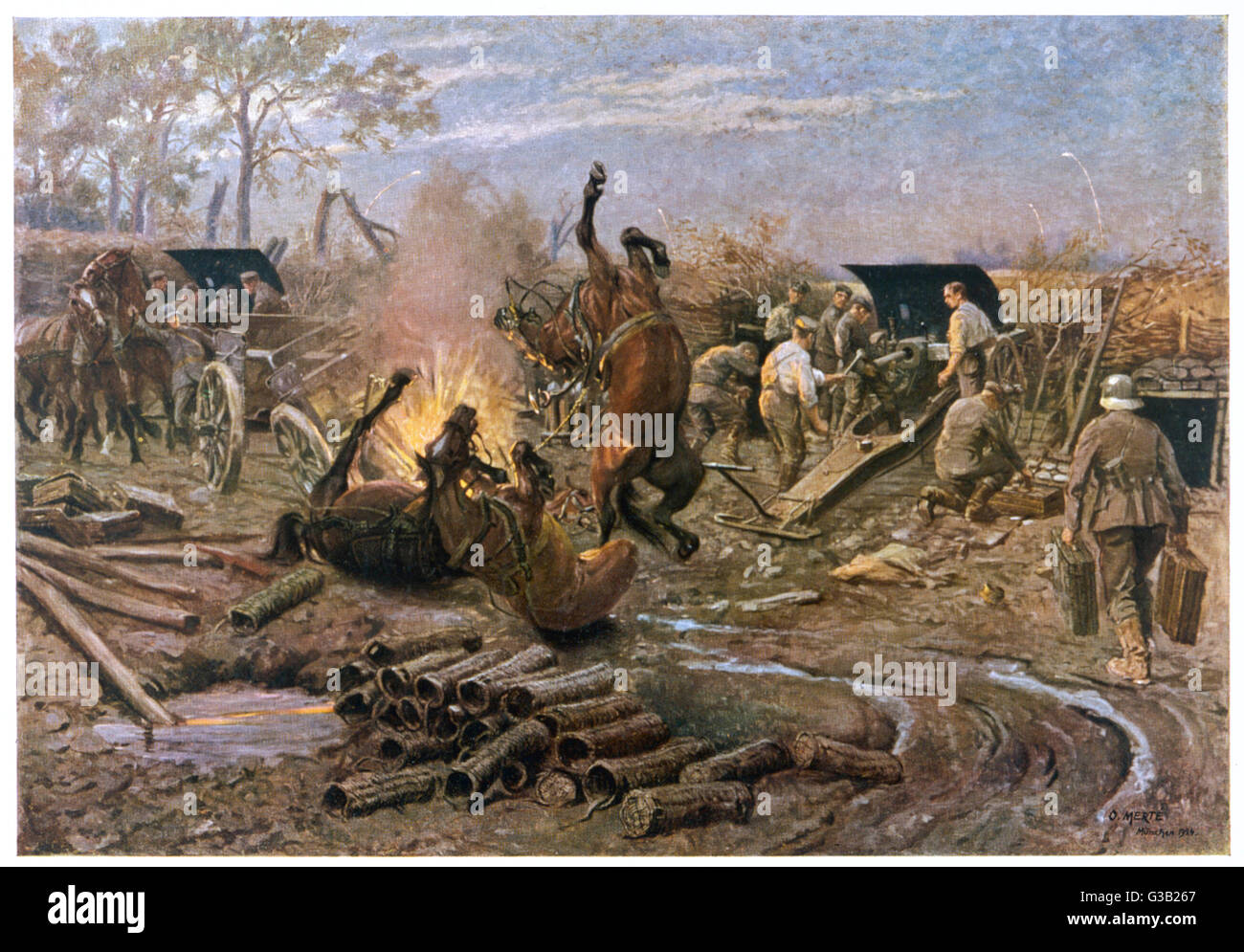 Wwi german artillery hi-res stock photography and images - Alamy