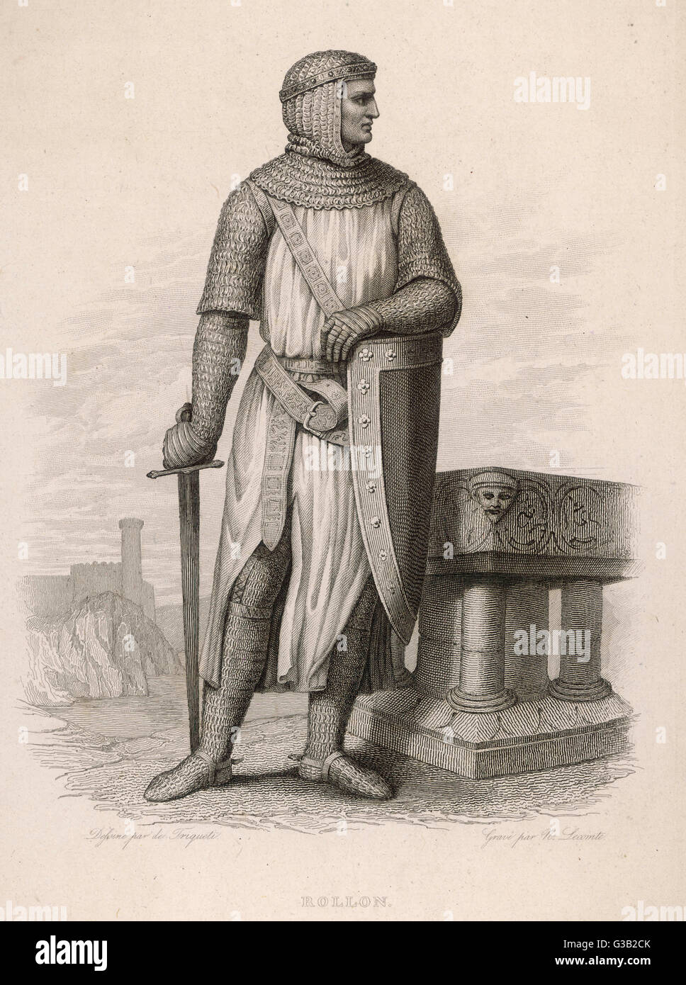 Rollo duke normandy norse invader hi-res stock photography and images ...