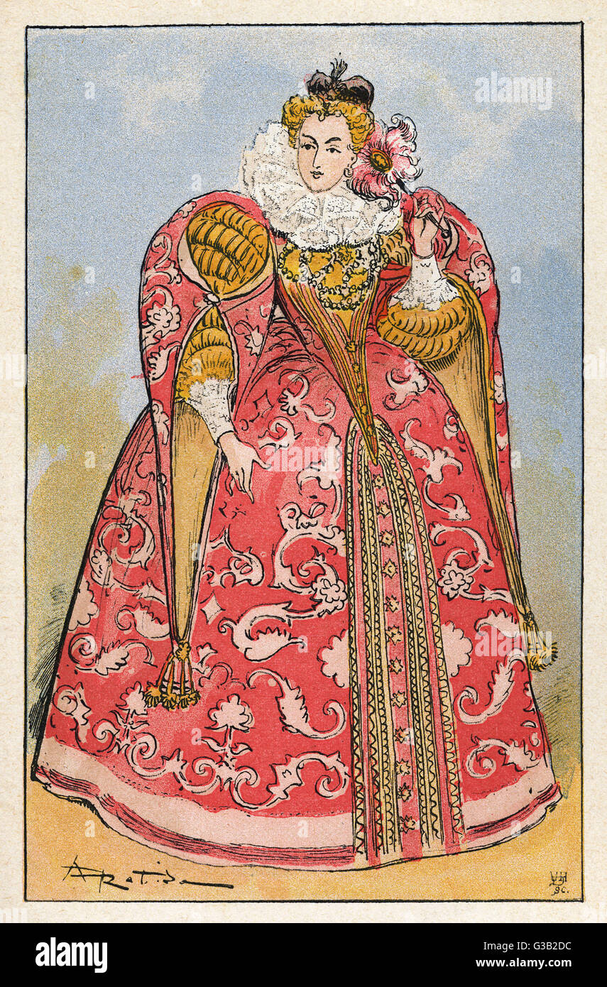 Court Lady circa 1580 Stock Photo - Alamy