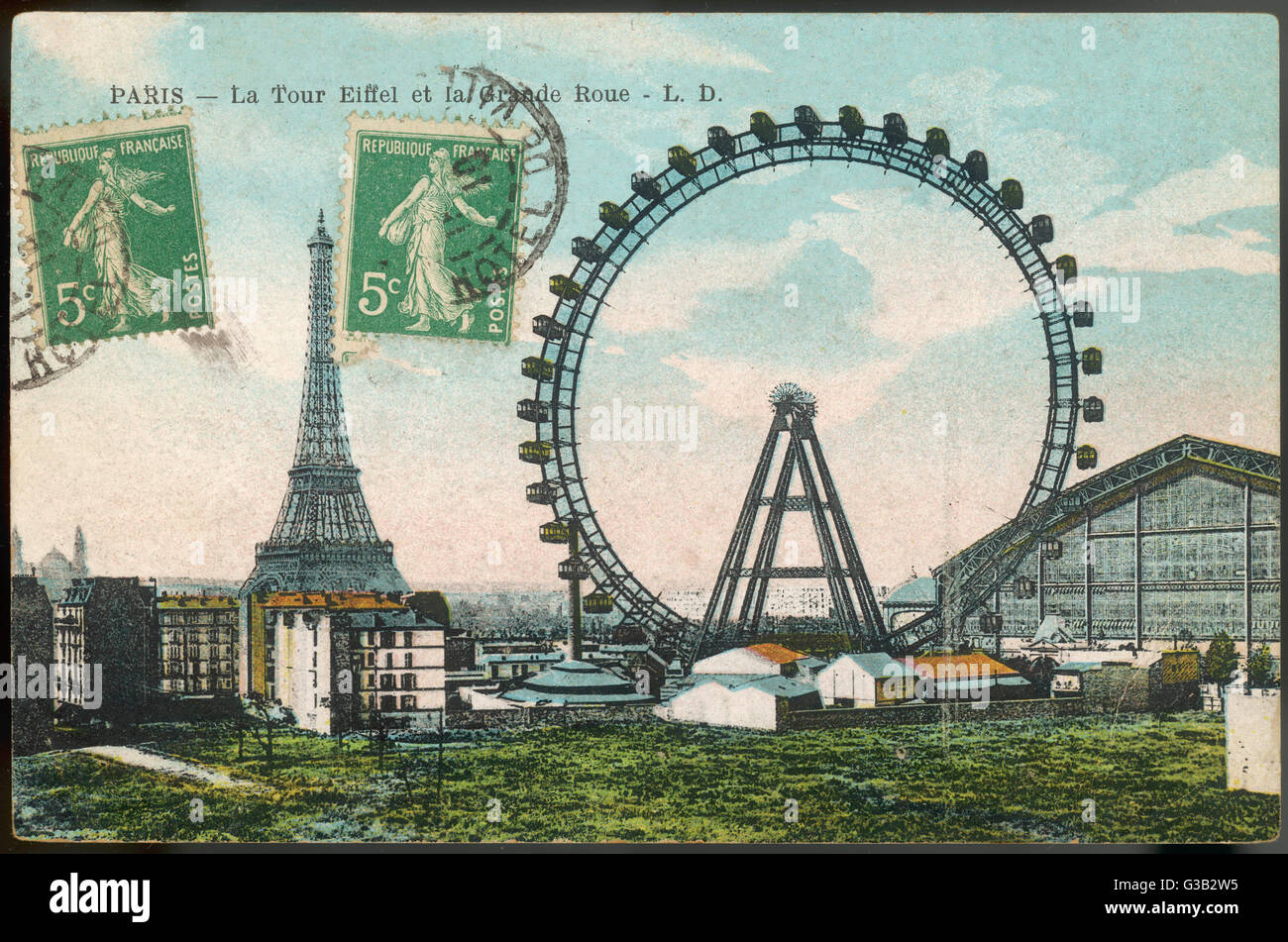 Paris, France - Big Wheel Stock Photo - Alamy